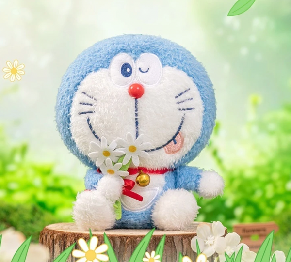 LDCX Lab Doraemon Doll Flower Blessing Plush Blind Box Series Keychain ...