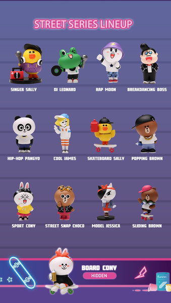 POP MART Line Friends Street Series Figure Toy Brown Bear Blind Box ...